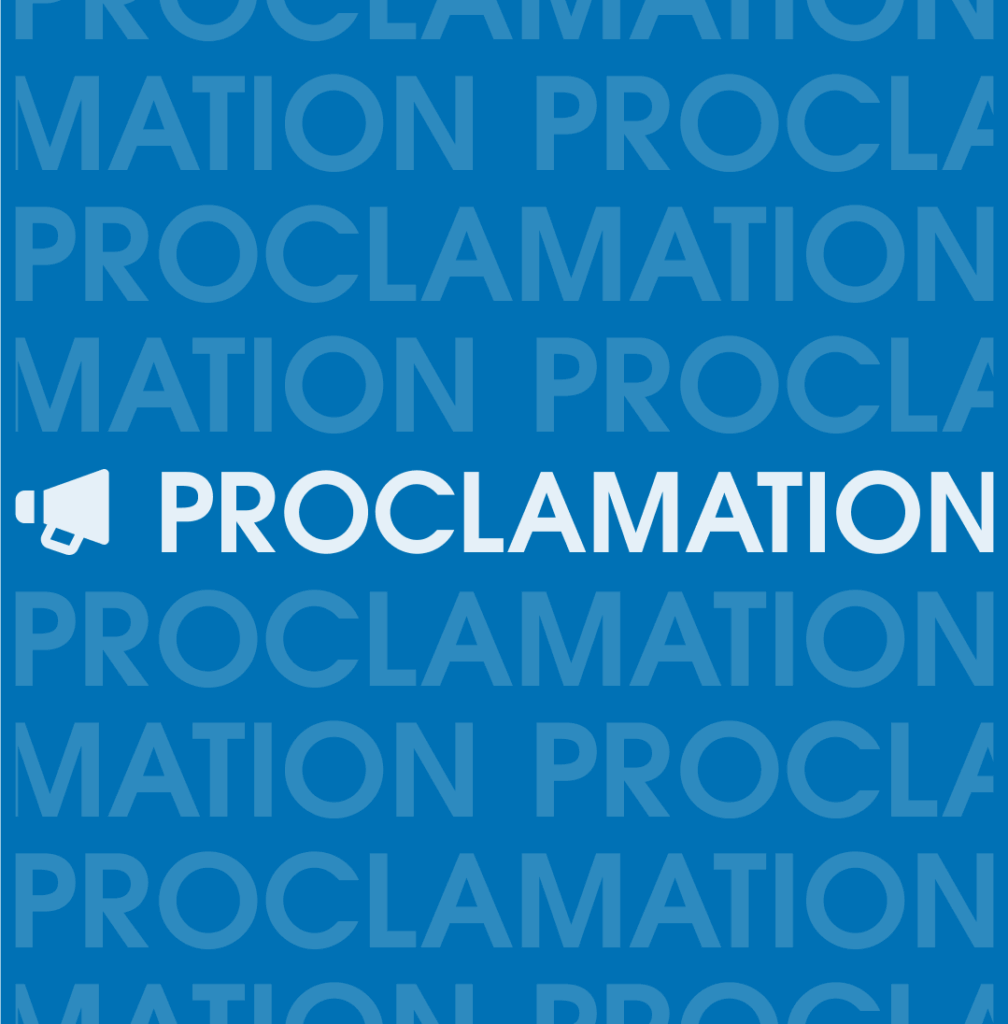 Proclamation - International Day for the Elimination of Violence ...